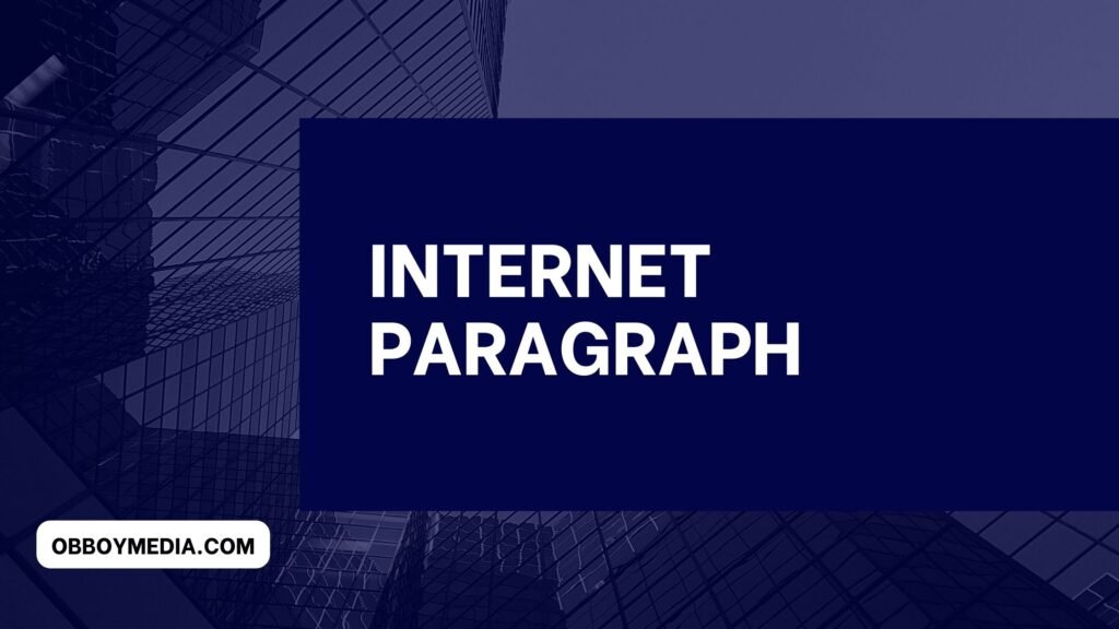 Internet Paragraph (বাংলা অর্থসহ) এটি লিখলে স্যার ফুল মার্ক দিবেই ...