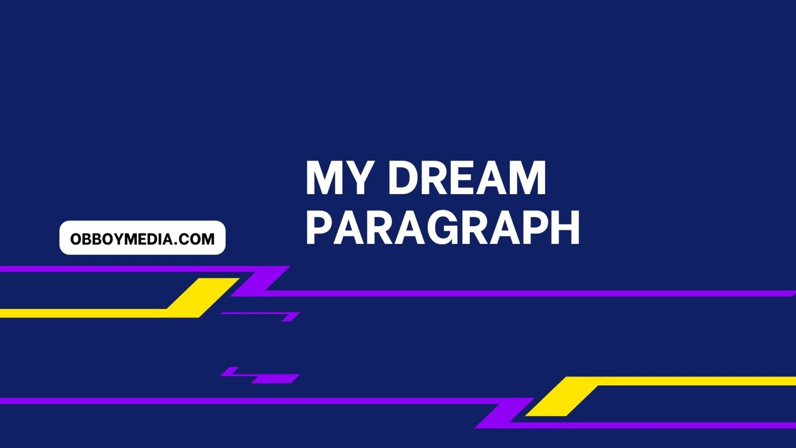 My Dream Paragraph (বাংলা অর্থসহ) এটি লিখলে স্যার ফুল মার্ক দিবেই ...