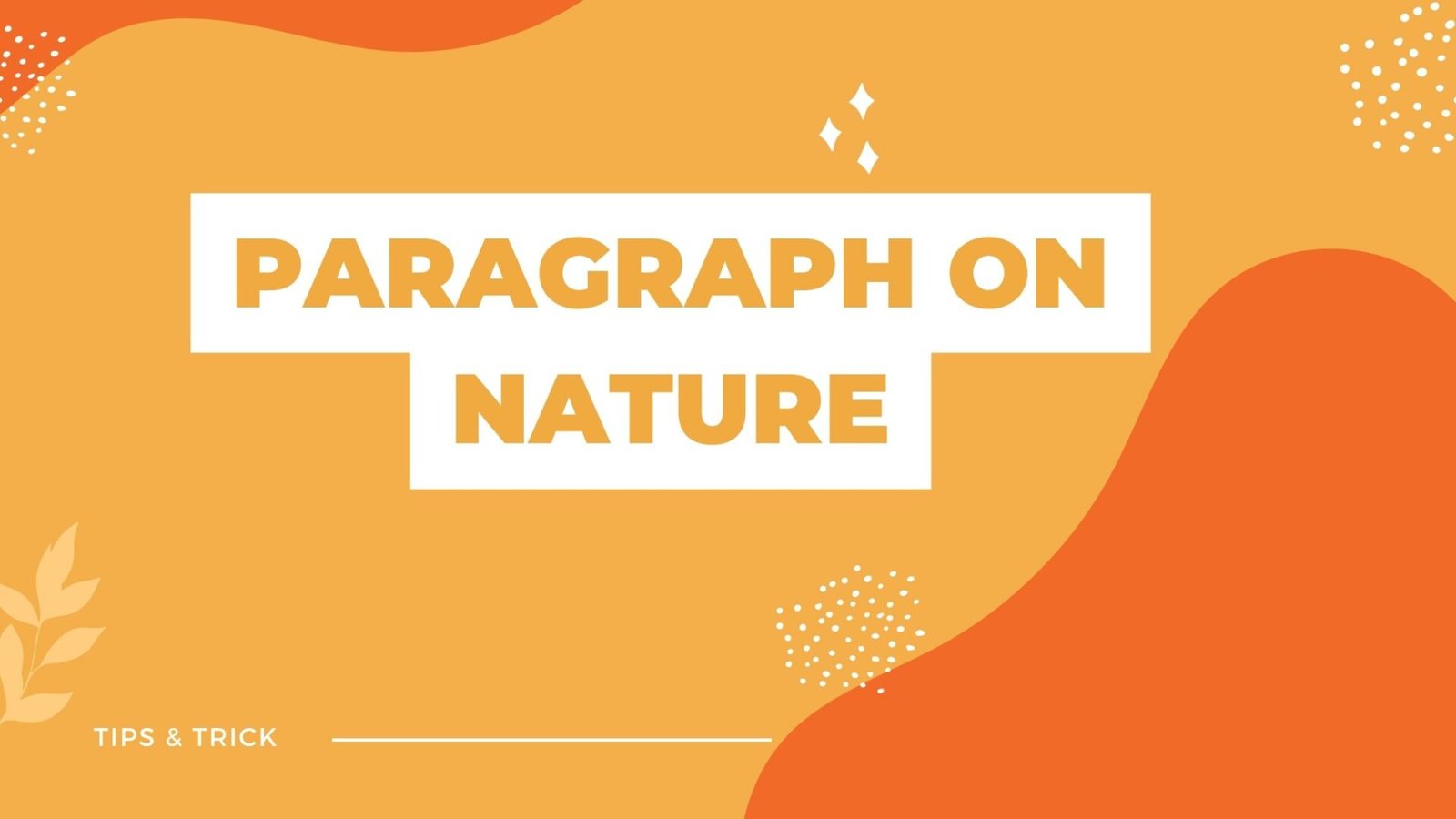 Paragraph On Nature ( বাংলা অর্থ সহ - সহজ ভাষায় ) কয়েক পড়াতেই মুখস্ত ...